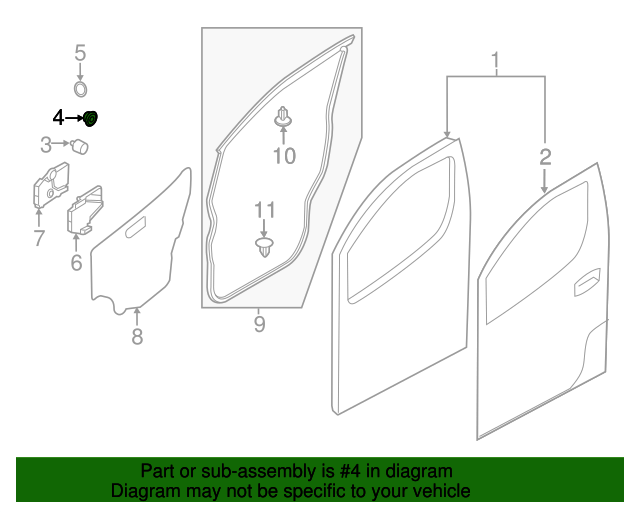 80874-AM800 - Grommet 2005-2024 Nissan | Nissan Parts & Accessories Online