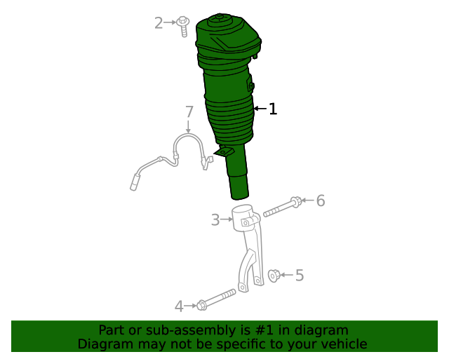 37106869036 - 2019-2020 BMW X7 Strut (37-10-6-869-036) | BMW of South ...