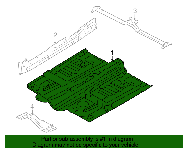 2005-2019 Ford Pan Assembly - Floor BB5Z-7811135-A | QuirkParts