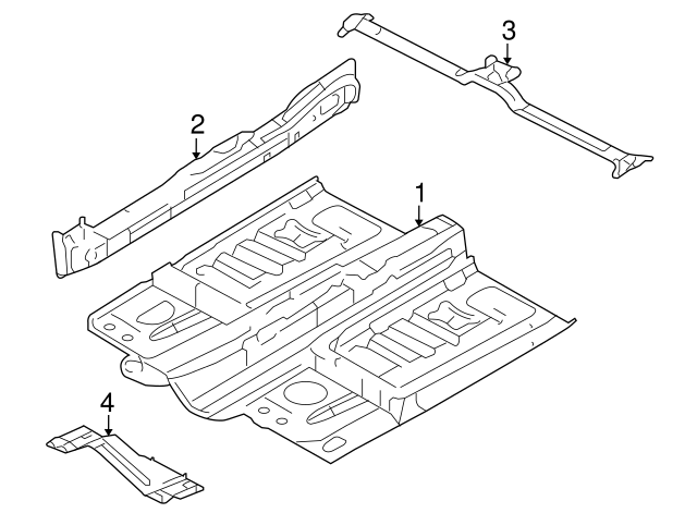 2005-2019 Ford Pan Assembly - Floor BB5Z-7811135-A | TascaParts.com