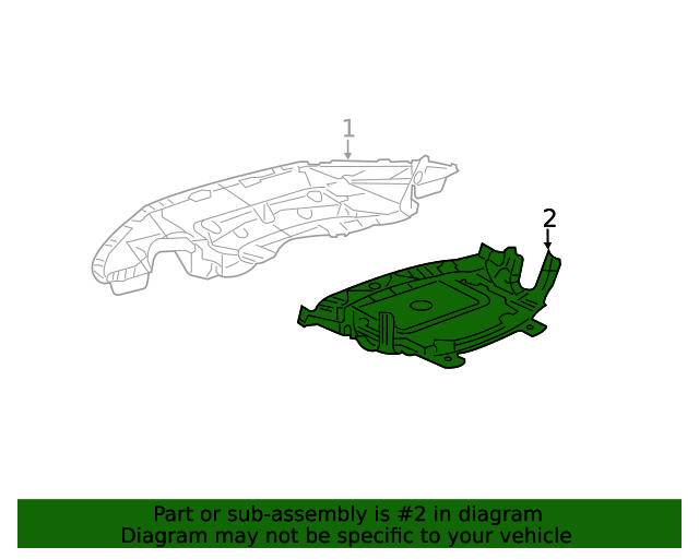 2015-2023 Chrysler 300 Rear Shield 68214817AA | Mopar Parts Canada