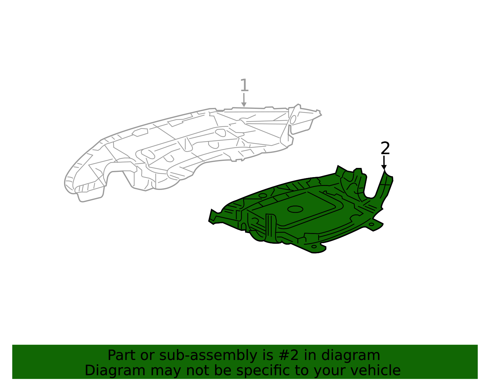 2015-2023 Chrysler 300 Rear Shield 68214818AA | Mopar Parts Canada