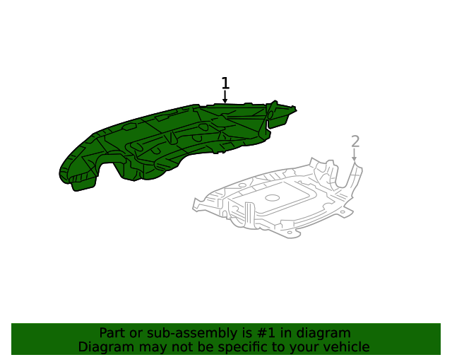 2011-2023 Chrysler 300 Front Shield 57010303AG | Mopar Depot
