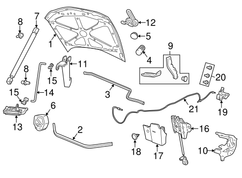 Hood & Components for 2014 Chevrolet Caprice | GM Parts Center