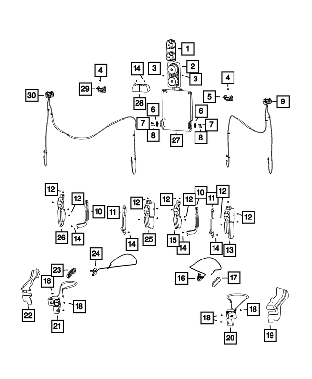 2019-2024 Ram Seat Belt Retractor Cover 1RX94TX7AA | My Mopar Parts
