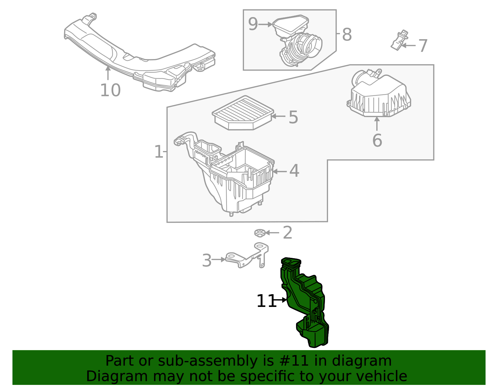 2021 Nissan Rogue Lower Resonator 16585-6RA0A | Team Nissan Inc.