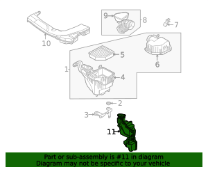 2021 Nissan Rogue Lower Resonator 16585-6RA0C | Melloy Nissan Parts