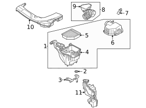 16546-6RA0A - Air Filter 2021 Nissan Rogue | Nissan Parts & Accessories ...