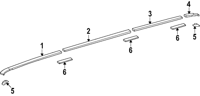 OEM 2024 Toyota Land Cruiser Cover Molding Part # 75596-60040 | Modern ...