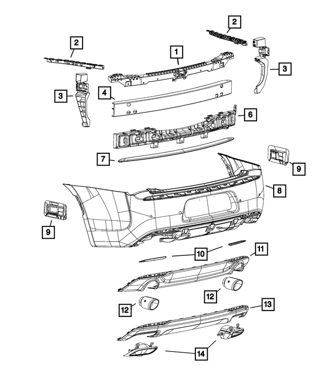 2018-2023 Chrysler 300 Blind Spot Module Bracket, Left 68347167AA ...