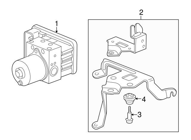 57110-SCV-B72 - Modulator Assembly Vsa - 2009 2010 Honda Element ...