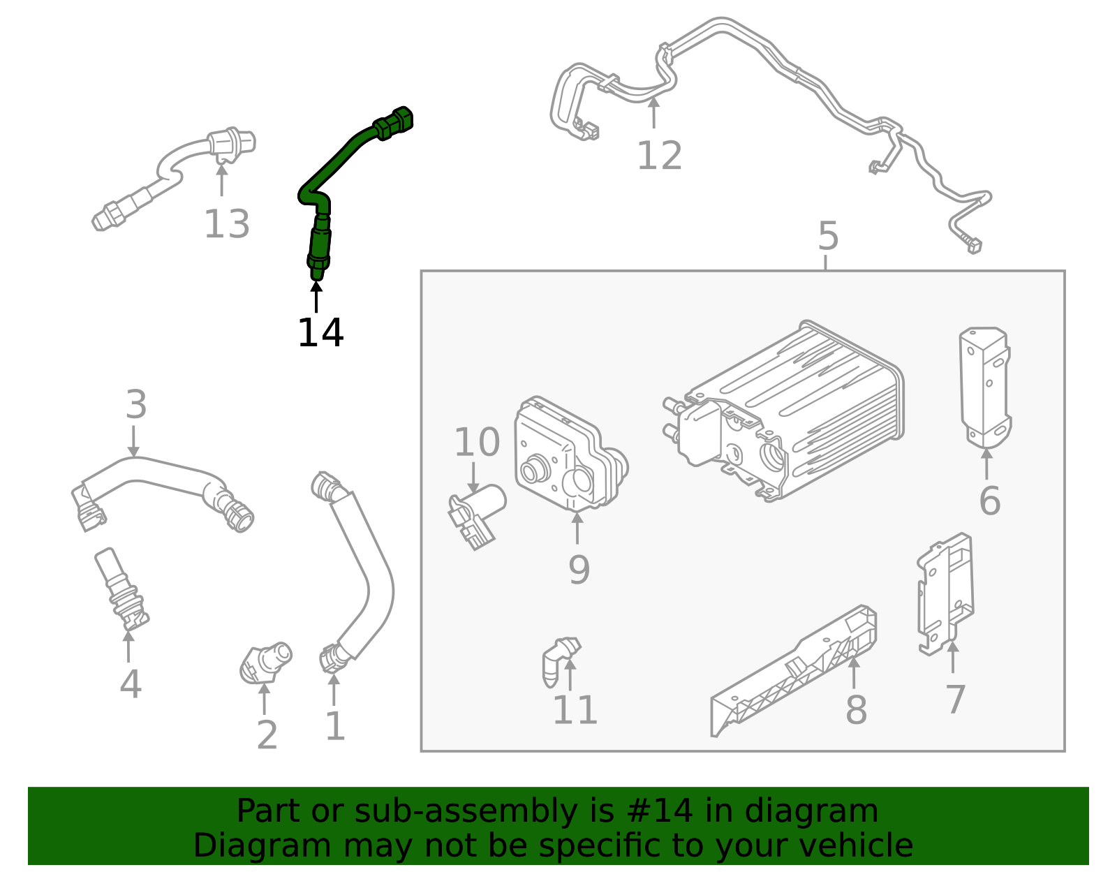 LC3Z-9G444-B - Oxygen Sensor 2020-2024 Ford | Ford Parts Direct