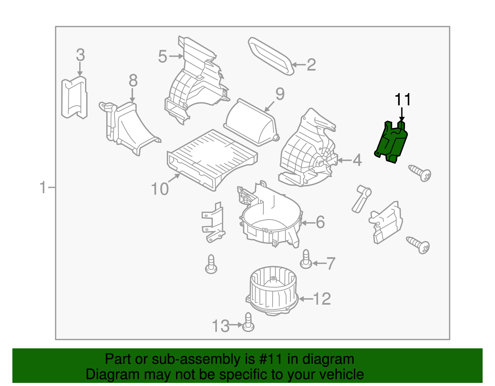2012-2018 Subaru Actuator 72131FJ020 | Subaru Parts Store