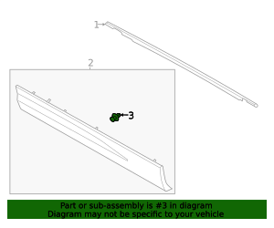W719971-S300 - Side Molding Retainer 2020-2025 Ford | Ford Parts Direct