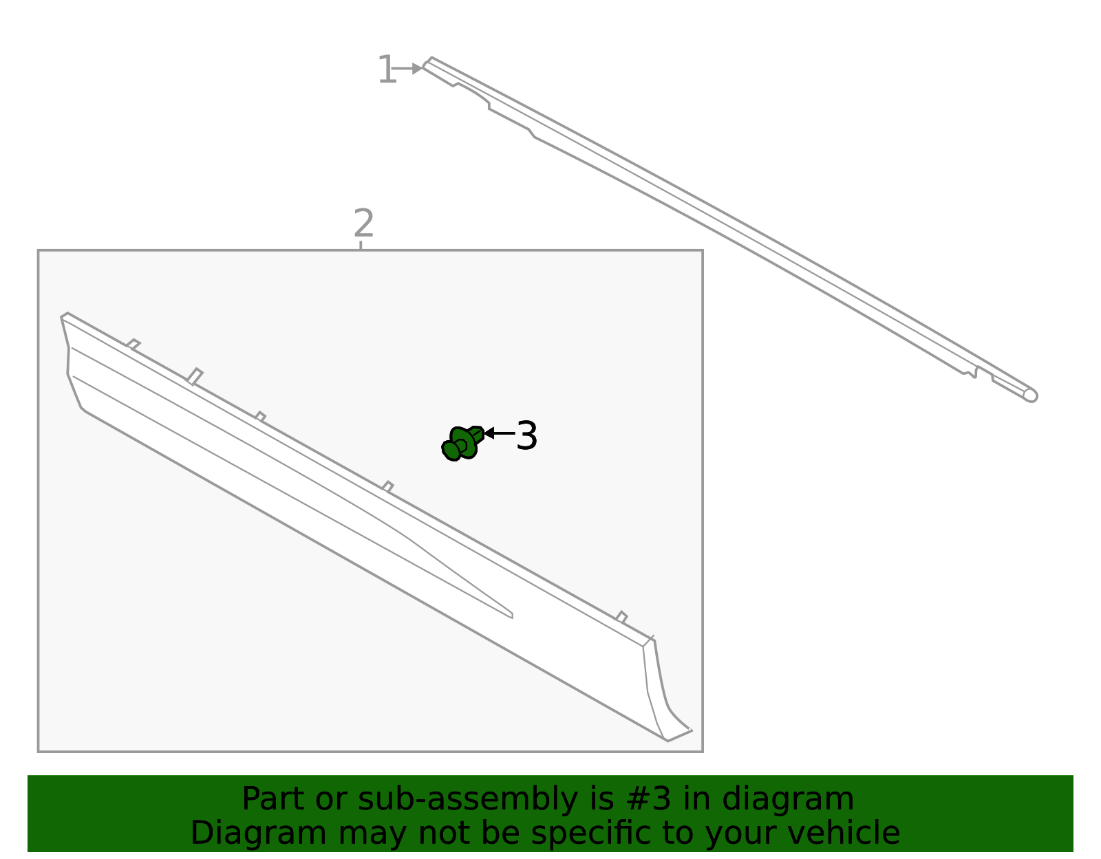 2020-2025 Ford Side Molding Retainer W719971-S300 | OEM Parts Online