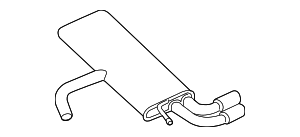 2018 Volkswagen Golf Rear Muffler 5GM-253-609-P | Retail Performance ...
