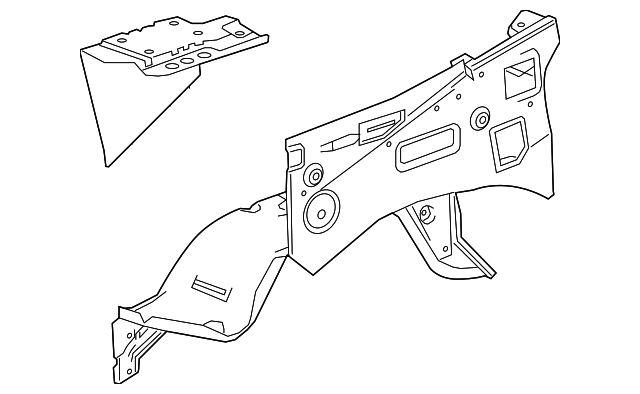 2015-2022 GM Front Driver Side Wheelhouse Panel 84320042 GM ...