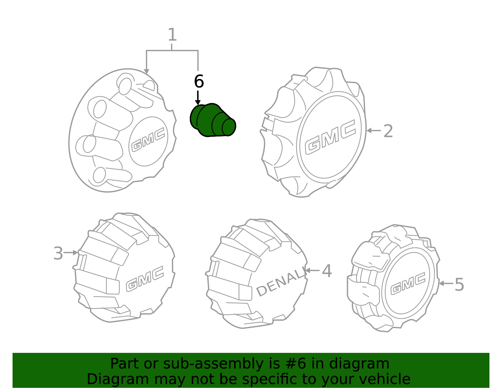 9597782 - Wheel Lug Nut Cap 2011-2023 GM | GMPartsNow