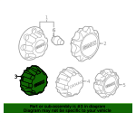 2016-2019 GMC Front and Rear Wheel Trim Cap 22909150 GM | GMPartsDirect.com