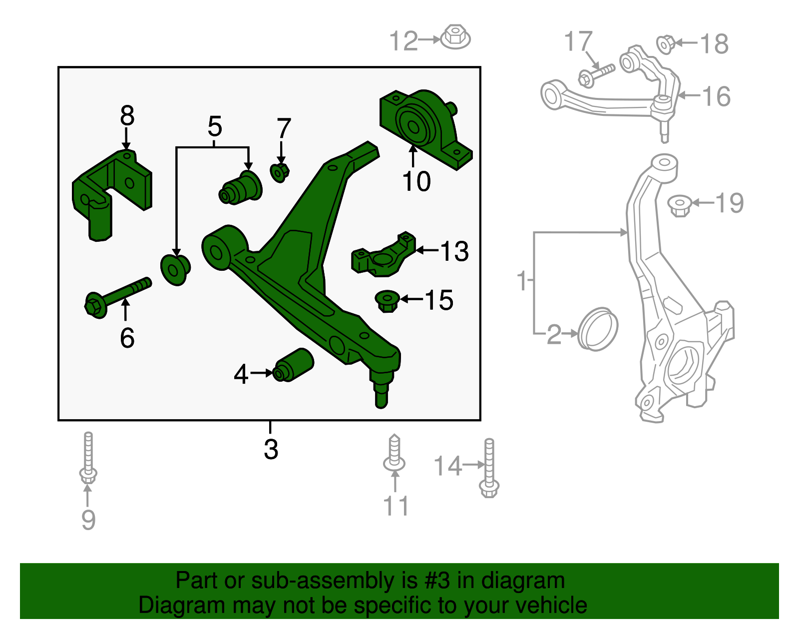 2019-2025 Volvo Lower Control Arm 32381882 | OEM Parts Online