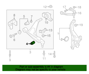 31360646 - Lower Control Arm Outer Bushing - 2016-2021 Volvo | Volvo ...
