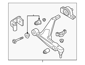 Genuine Lower Control Arm for 2019-2025 Volvo | Part# 32381882 | Over ...