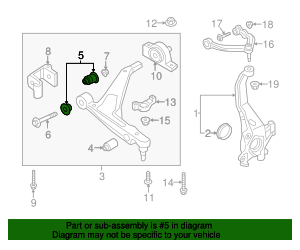 2016-2025 Volvo Lower Control Arm Inner Bushing 31451003 | OEM Parts Online