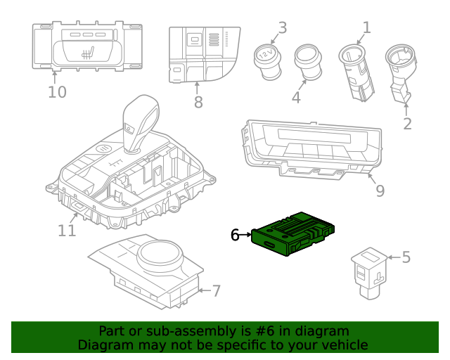 84-10-8-711-939 - Audio Auxiliary Jack 2020-2022 BMW | AutoNationParts.com