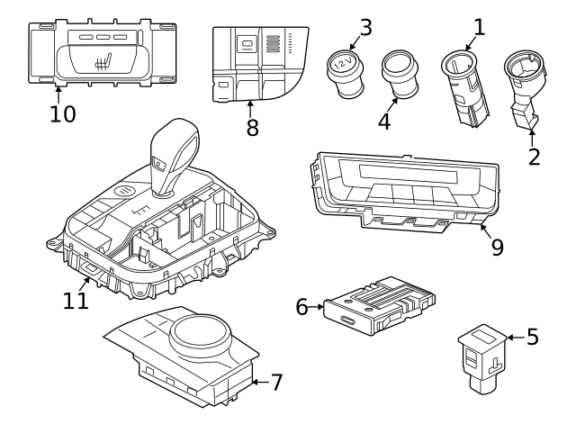 Genuine BMW 61-34-5-A44-1C6 | Power Outlet | FREE Shipping on Most ...
