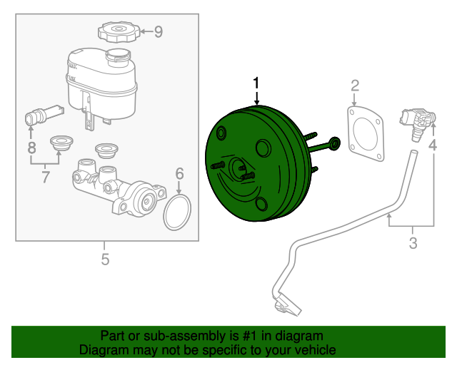 84602473 - Power Brake Booster 2014-2020 GM | AutoNationParts.com