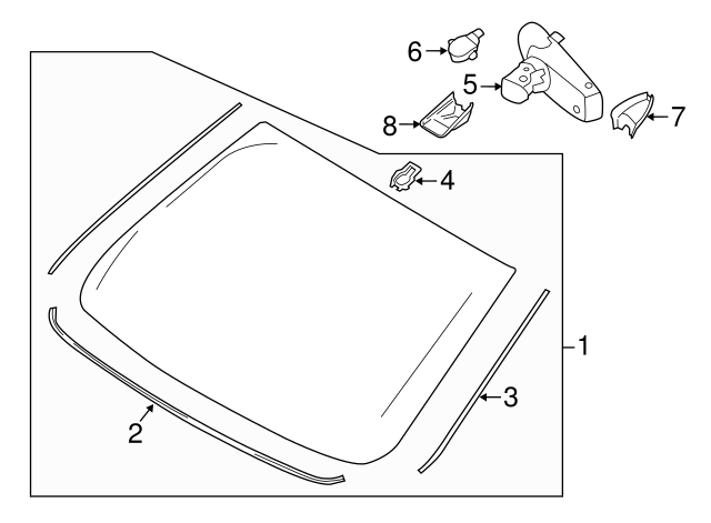 2013-2022 Ford Rain Sensor LU5Z-17D547-A | QuirkParts
