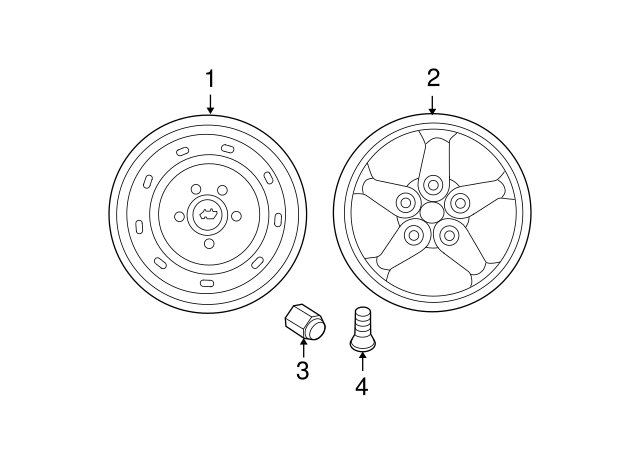 2013-2018 Jeep Wheel, Alloy 1XA50LD6AA | TascaParts.com