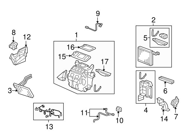 79140-SWA-A01 - HVAC Air Inlet Door Actuator 2007-2011 Honda CR-V ...