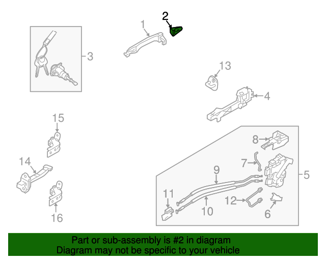 2014-2018 Kia Cover 82652 A7020 | OEM Parts Online