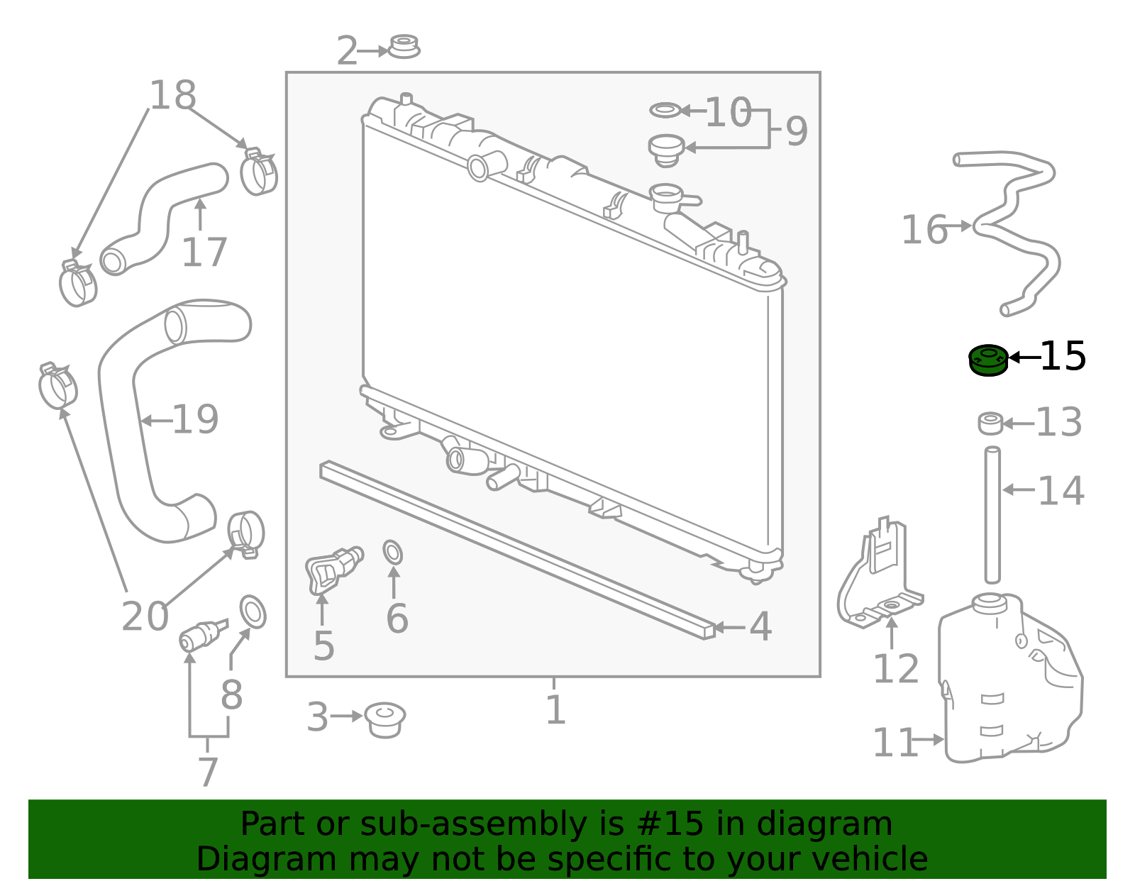 19102-RNA-A00 - Cap 2006-2024 Honda | Honda Parts Online