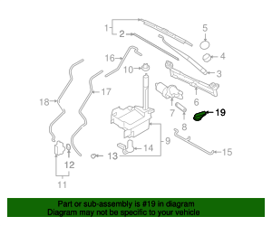 2007-2012 Hyundai Santa Fe Windshield Washer Nozzle 98630-2B000 ...