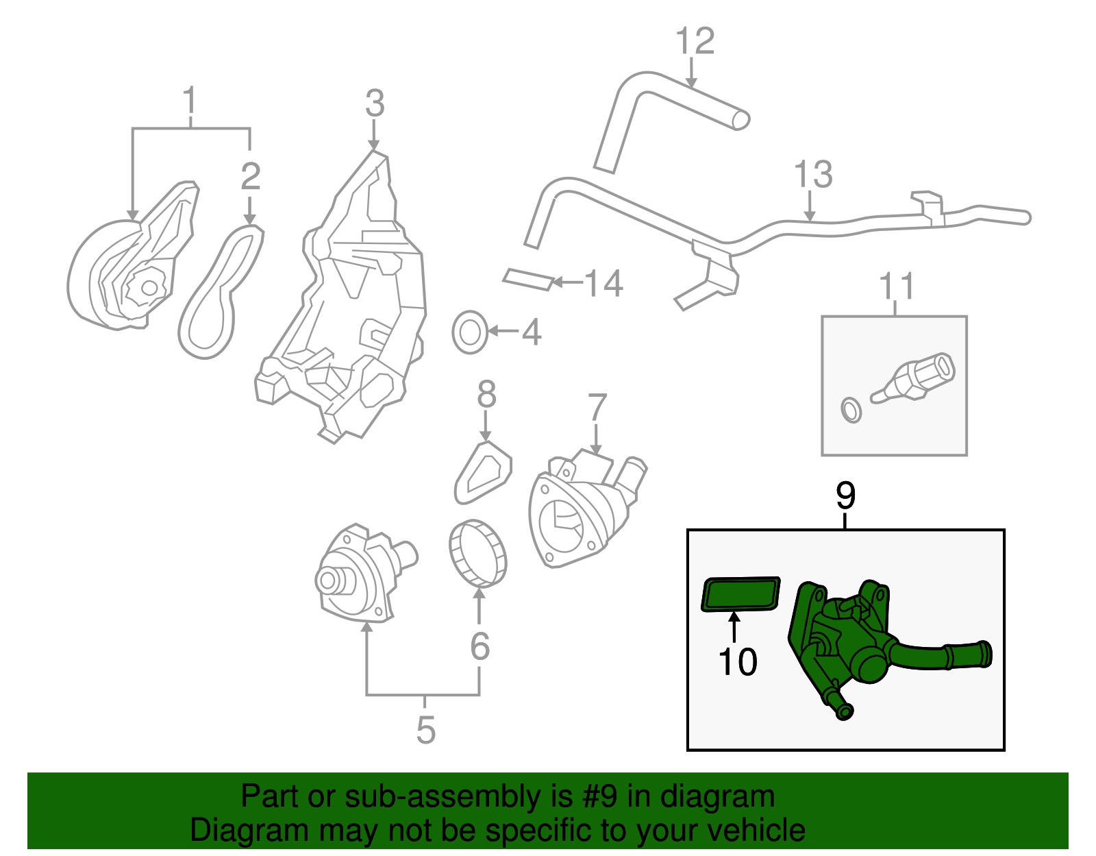 19350-R40-A60 - 2011-2015 Honda - Outlet Assembly Water | Honda Parts Cheap