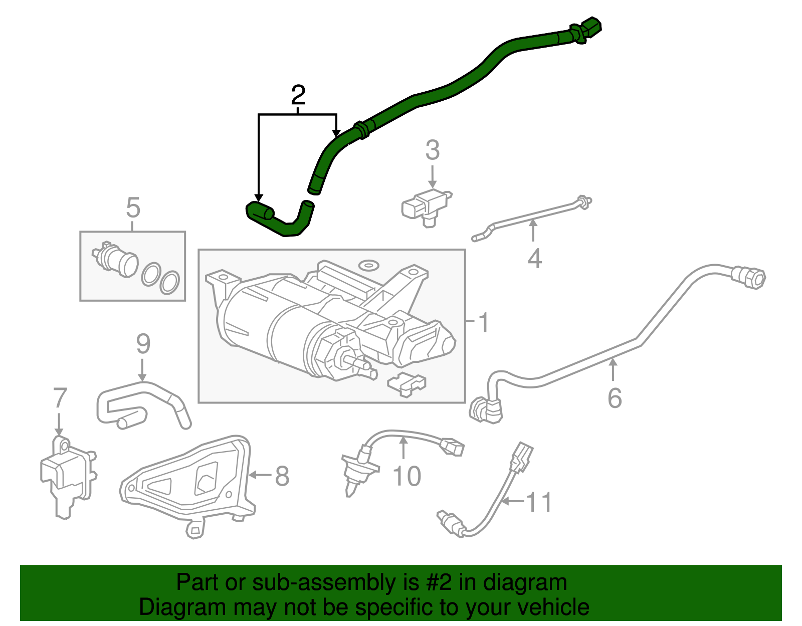 17744-TBA-A01 - 2016-2021 Honda Civic - Tube Canister Drain | Genuine ...