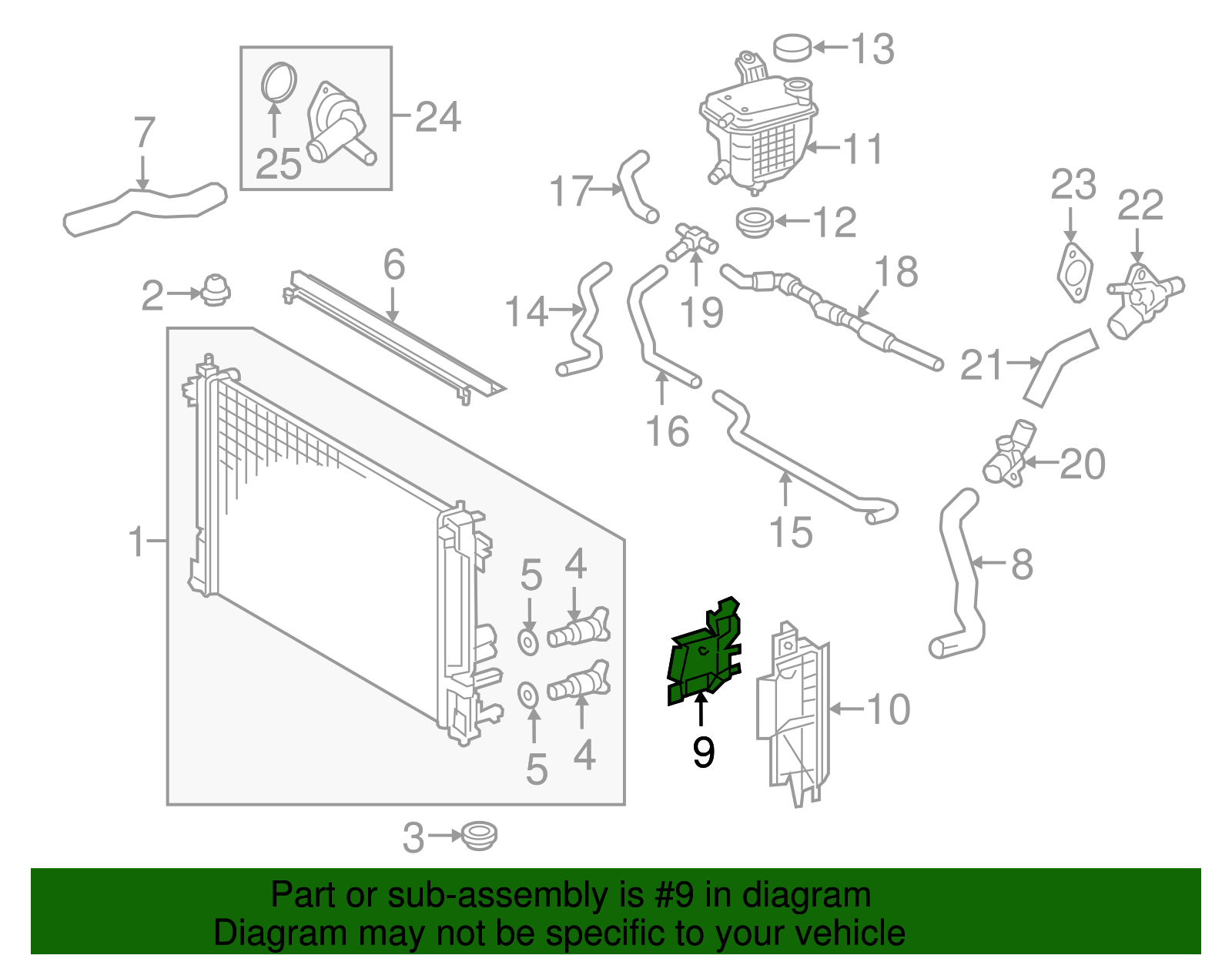 2018-2022 Toyota Prius Prime Side Seal 16562-37020 | Sparks Parts