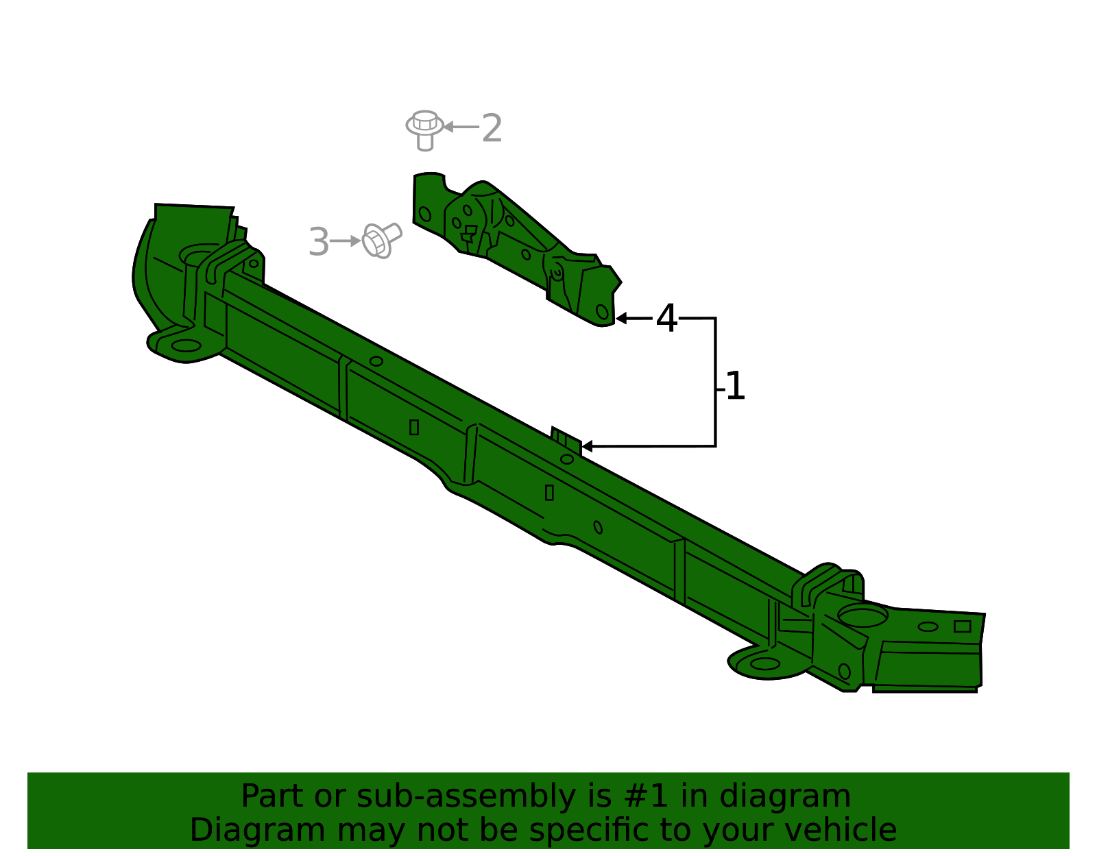 F2511-5NAMH - High-Quality Radiator Support Tie Bar for 2019-2020 ...