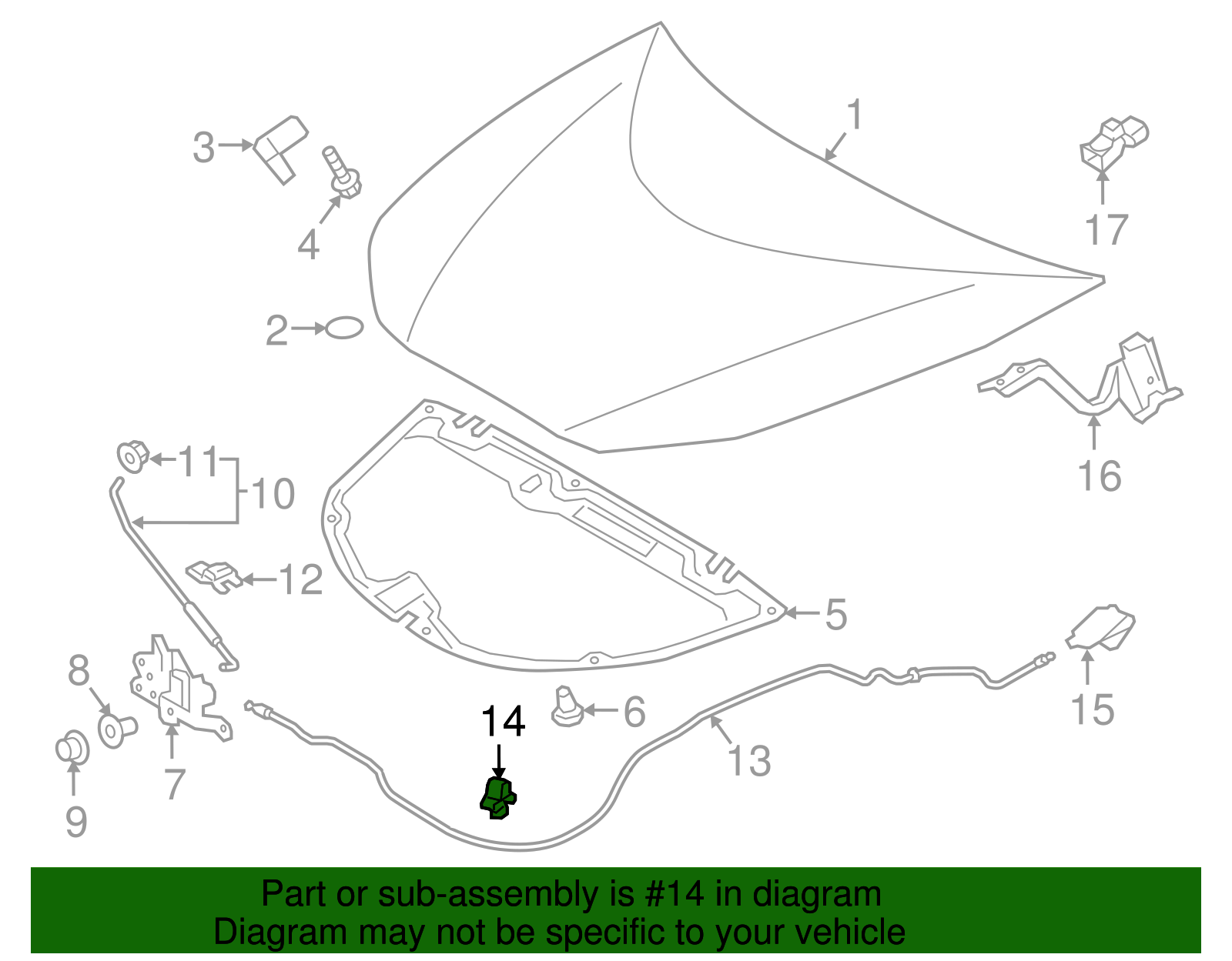 90959-01369 - 1992-2024 Toyota - Release Cable Clamp | Sparks Parts