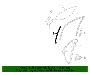 2019-2024 Lexus Window Regulator Guide 67401-76020 | AutoNationParts.com