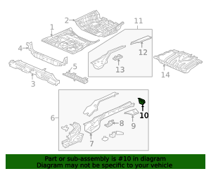04656-TLA-A00ZZ - Flange Set, R Rear Frame 2017-2020 Honda CR-V | Honda Parts Online