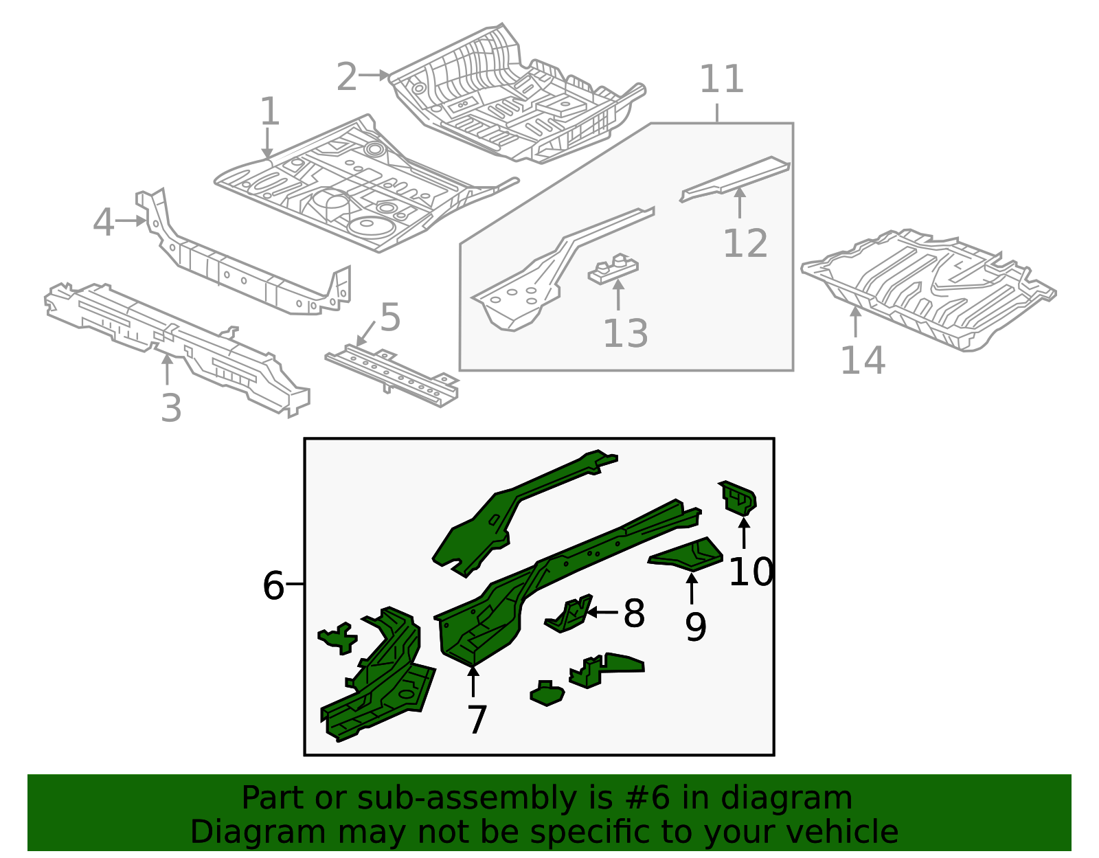 65610-TPG-315ZZ - 2020-2022 Honda CR-V - Rear Rail Assembly | Honda ...