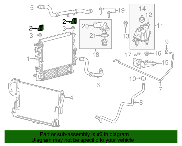 2014-2024 Ram Radiator Support 68134339AA | Mopar Parts Canada