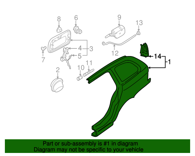 41218242348 - 2000-2005 BMW Quarter Panel (41-21-8-242-348) | BMW of ...