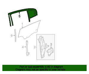 2010-2016 Buick LaCrosse Fixed Glass 22979055 | GMPartsDirect.com