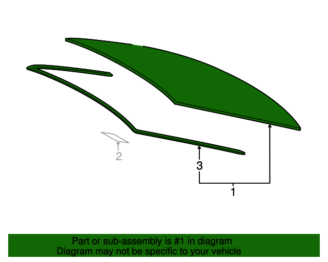 2012-2017 Toyota Camry Back Glass 64801-06120 | OEM Parts Online