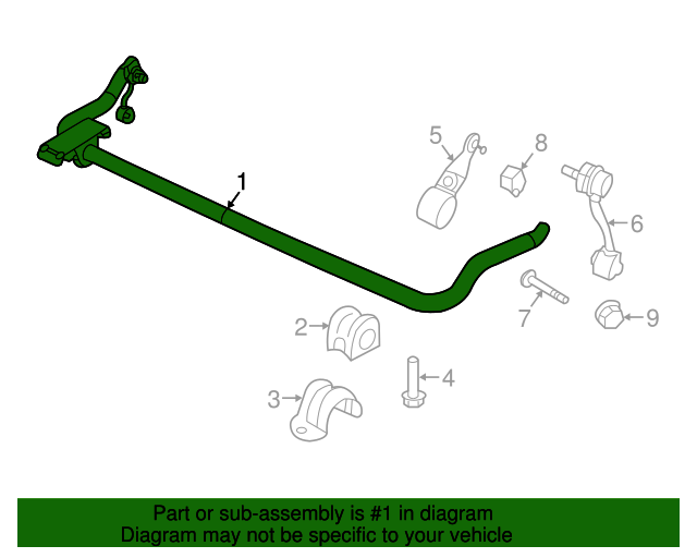 Stabilizer Bar 68251035AC | TascaParts.com