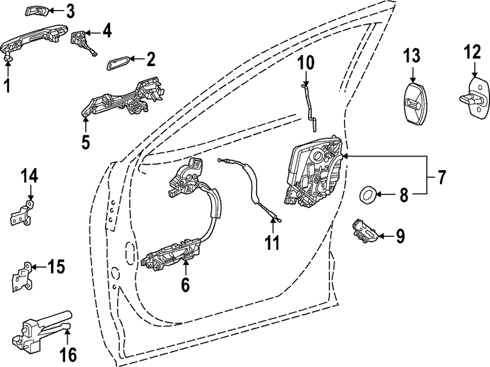 68610-F6010 - 2022-2024 Lexus - Door Check | My L Parts